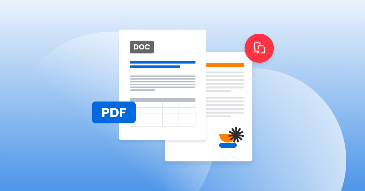 Konvertera Word till PDF - konvertering av DOC till PDF