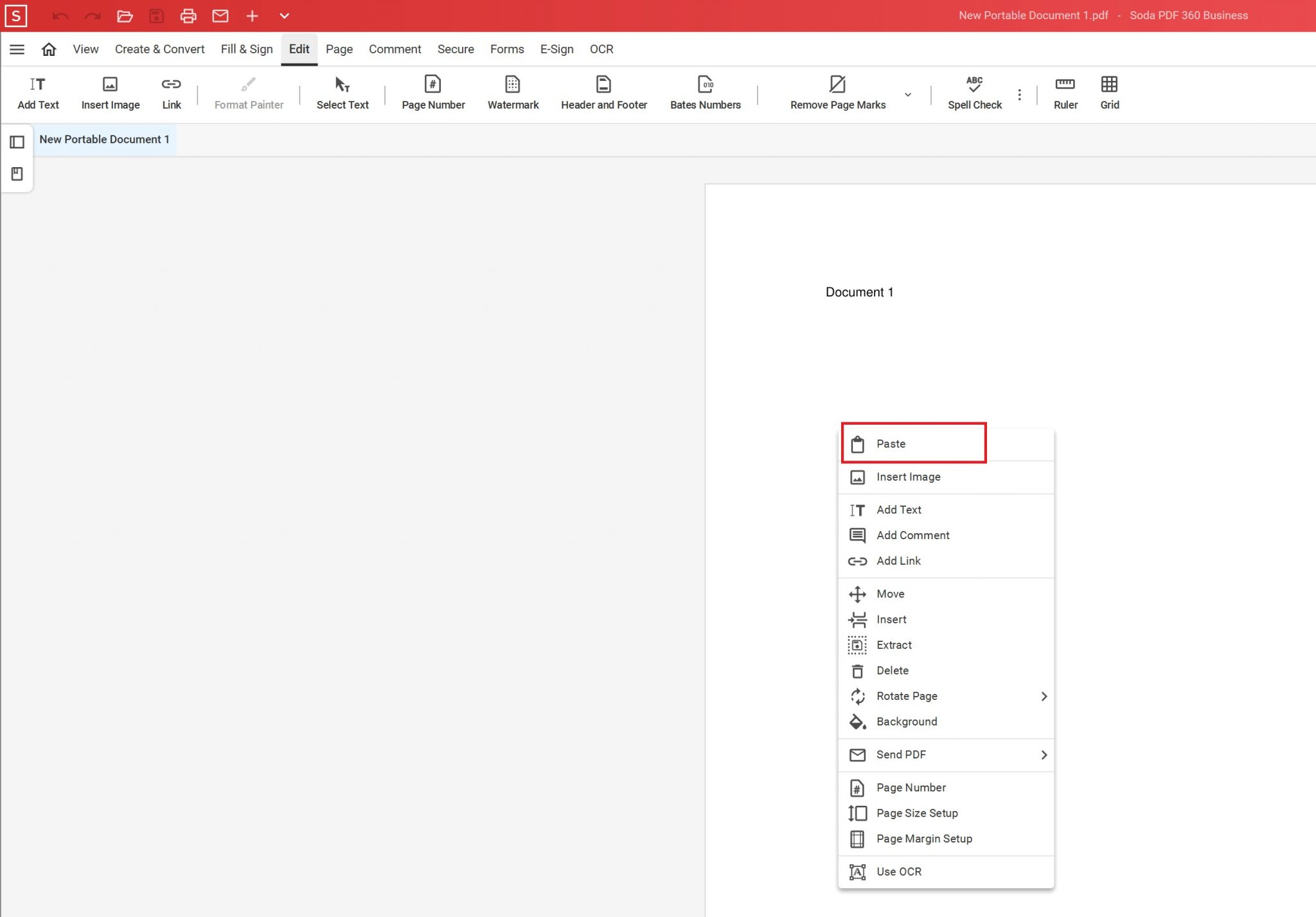 How to cut, copy and paste text in a PDF file - Soda PDF