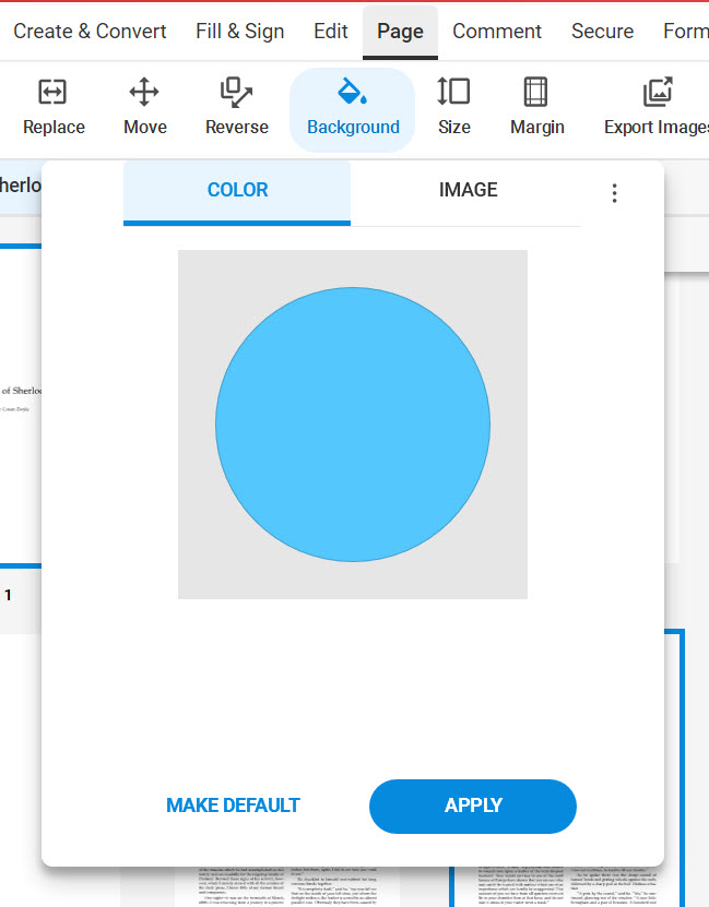 How to replace or add background color in a PDF document - Soda PDF