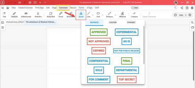 How to add stamps to PDF documents - Soda PDF
