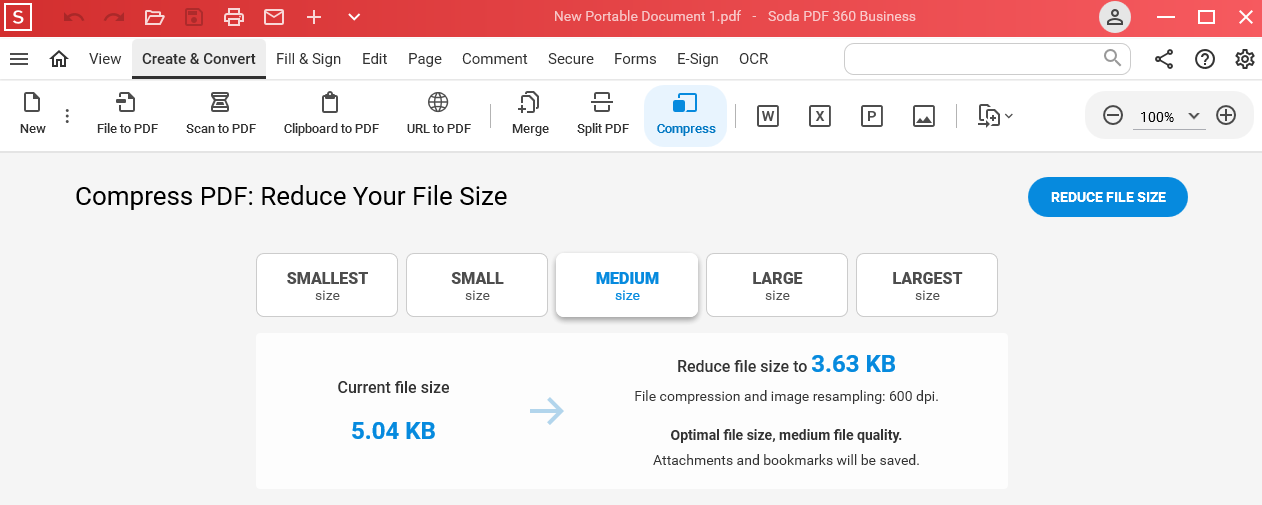 How to compress PDF offline - Soda PDF